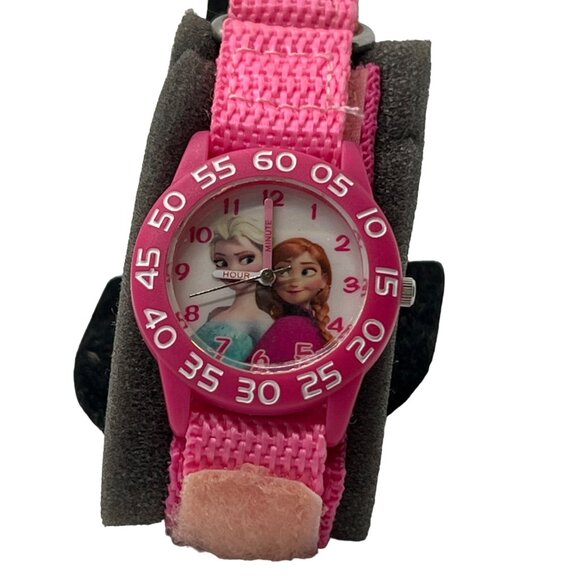 Disney | Accessories | Disney Frozen Pink Childrens Analog Watch Elsa ...